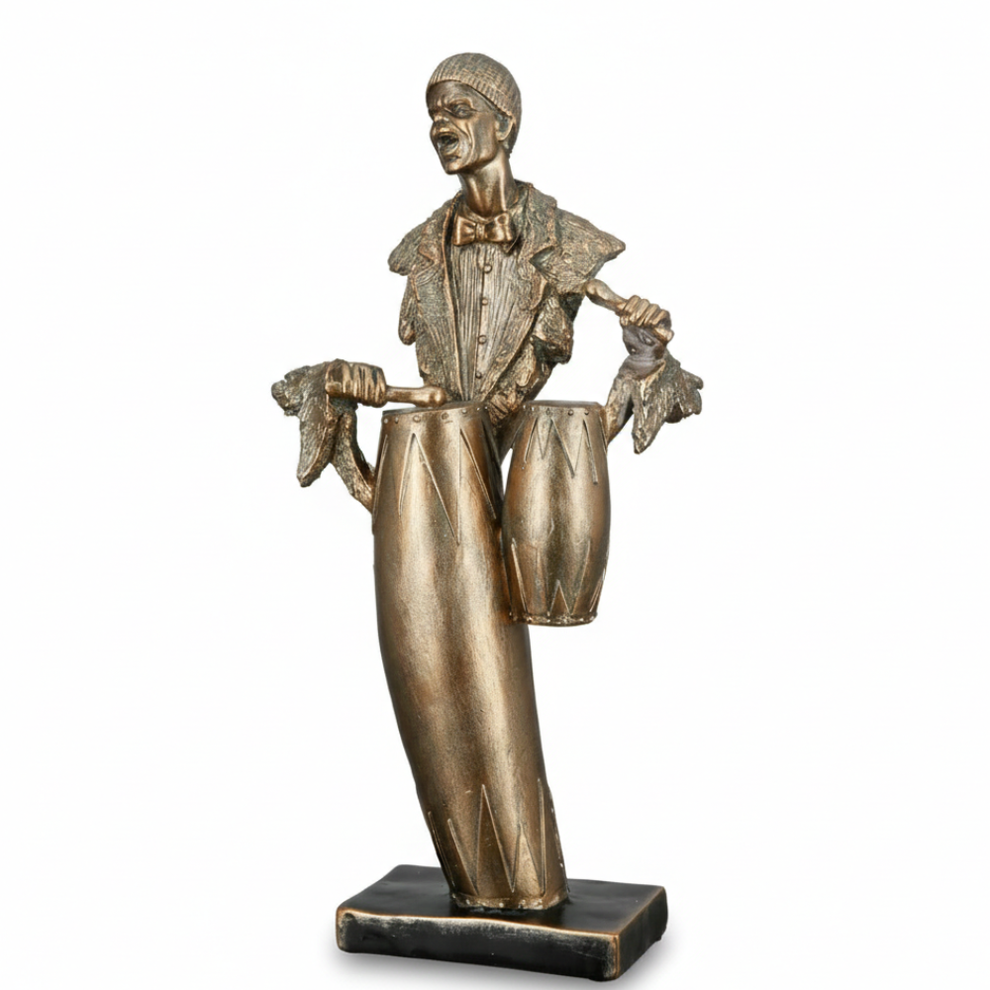 Antique Drummer Art Statue | Rhythm & Musical Energy Décor – Nakshatra ...