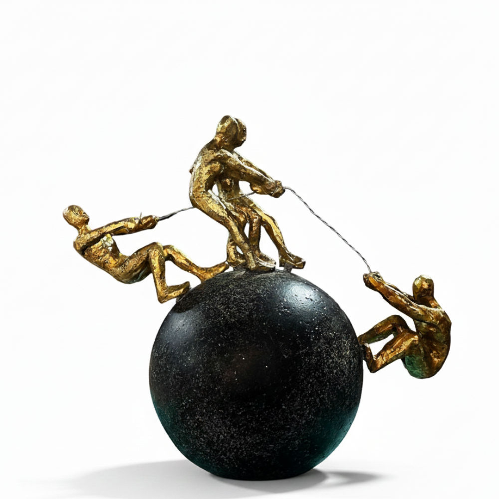 Teamwork & Balance Sculpture | Modern Abstract Showpiece – Nakshatraone ...
